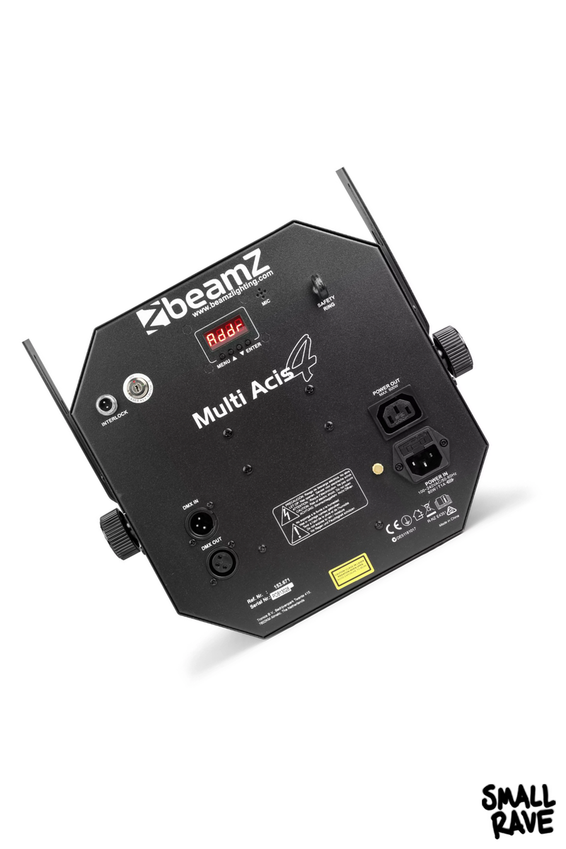Lighting Rentals Auckland: BEAMZ Multi Acis 4 Light – SMALL RAVE